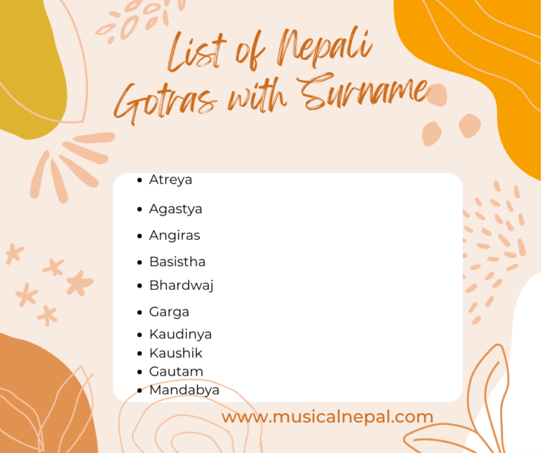 Nepali Gotra List with Surnames in Nepal